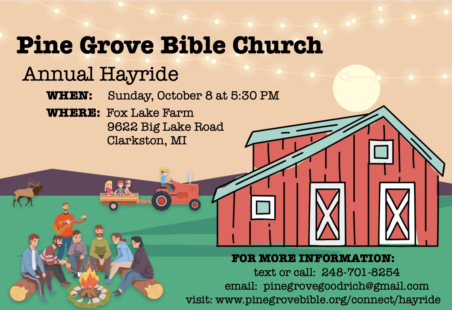 Annual Hayride & Bonfire - pinegrovebible.org